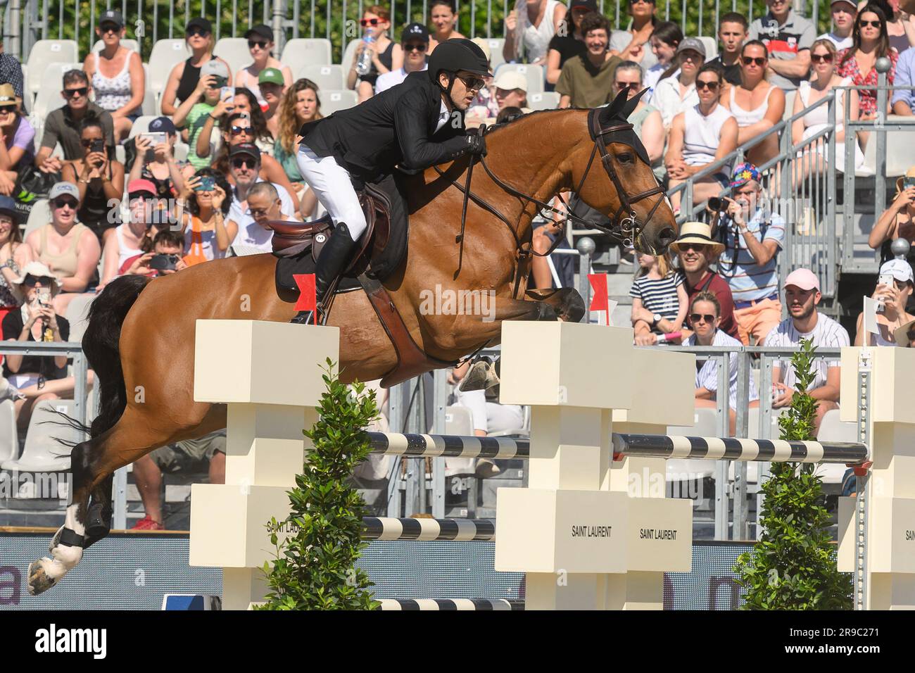 Paris, France. 25th June, 2023. Guillaume Canet and James Bond du Bec ...