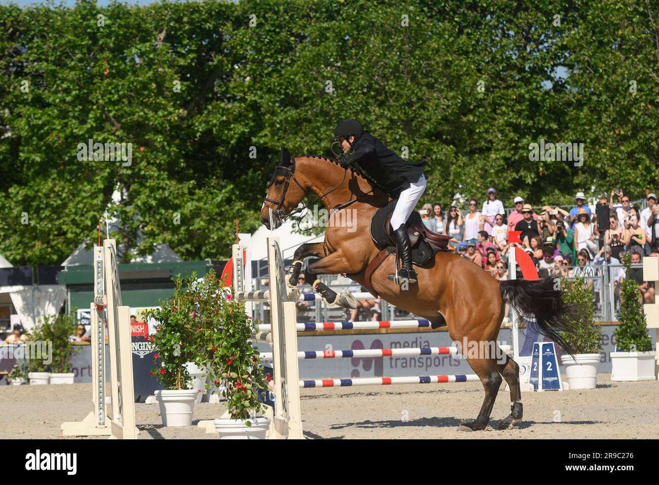 Paris, France. 25th June, 2023. Guillaume Canet and James Bond du Bec ...