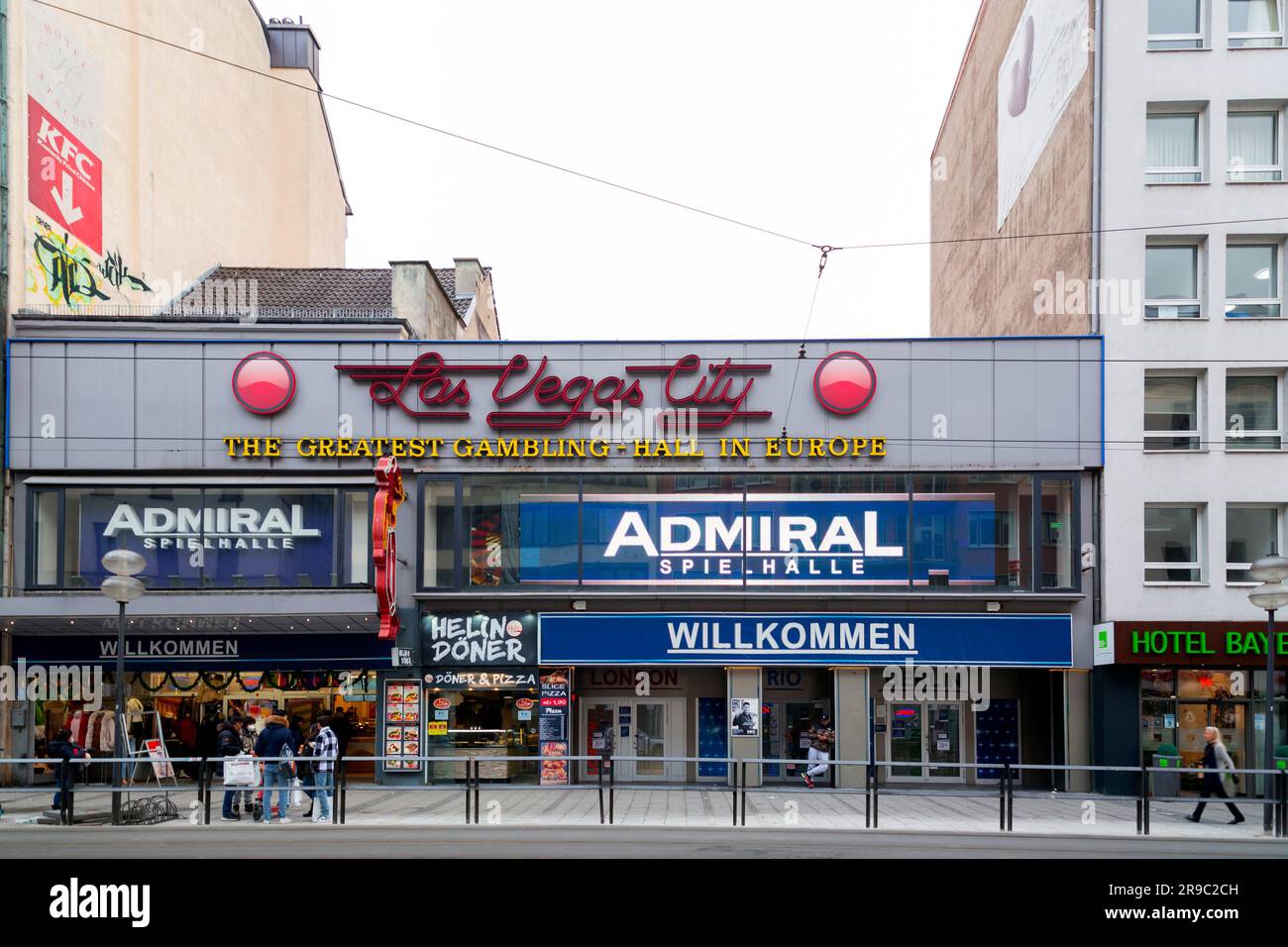 Munich, Germany - DEC 23, 2021: Street view and buildings on ...