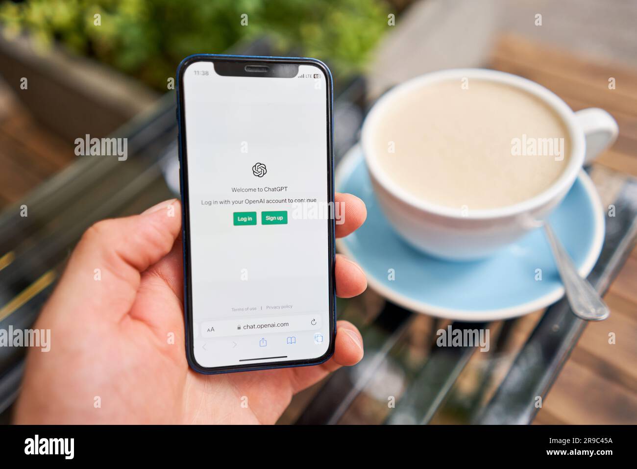 US, California - June 18 2023: ChatGPT chat bot screen seen on ...