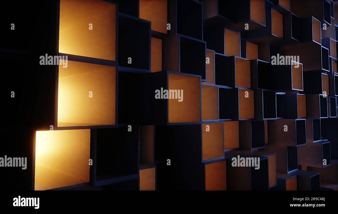 cubic structure. Business and financial concept. 3d rendering Stock ...