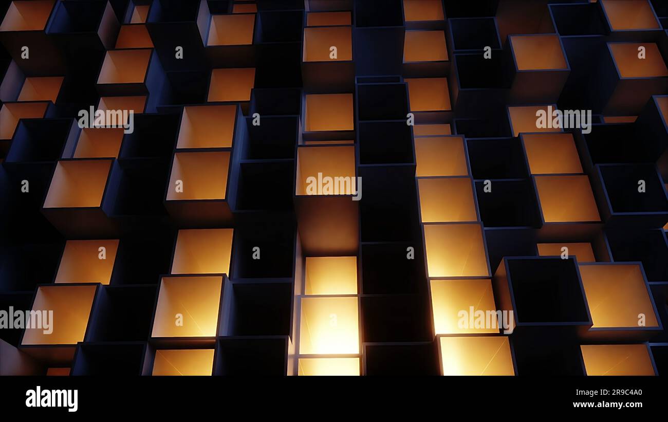 cubic structure. Business and financial concept. 3d rendering Stock ...