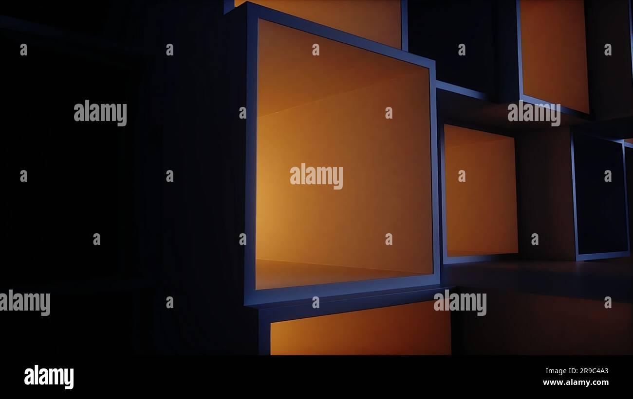 cubic structure. Business and financial concept. 3d rendering Stock ...