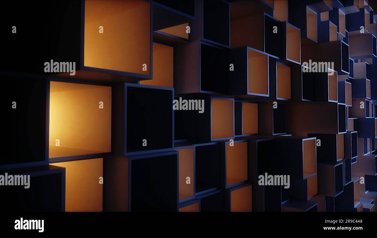 cubic structure. Business and financial concept. 3d rendering Stock ...