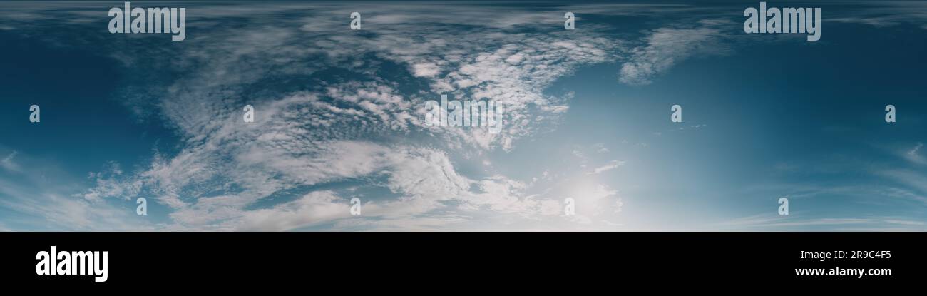 Neon green sky panorama with Cirrus clouds. Seamless hdr 360 degree ...