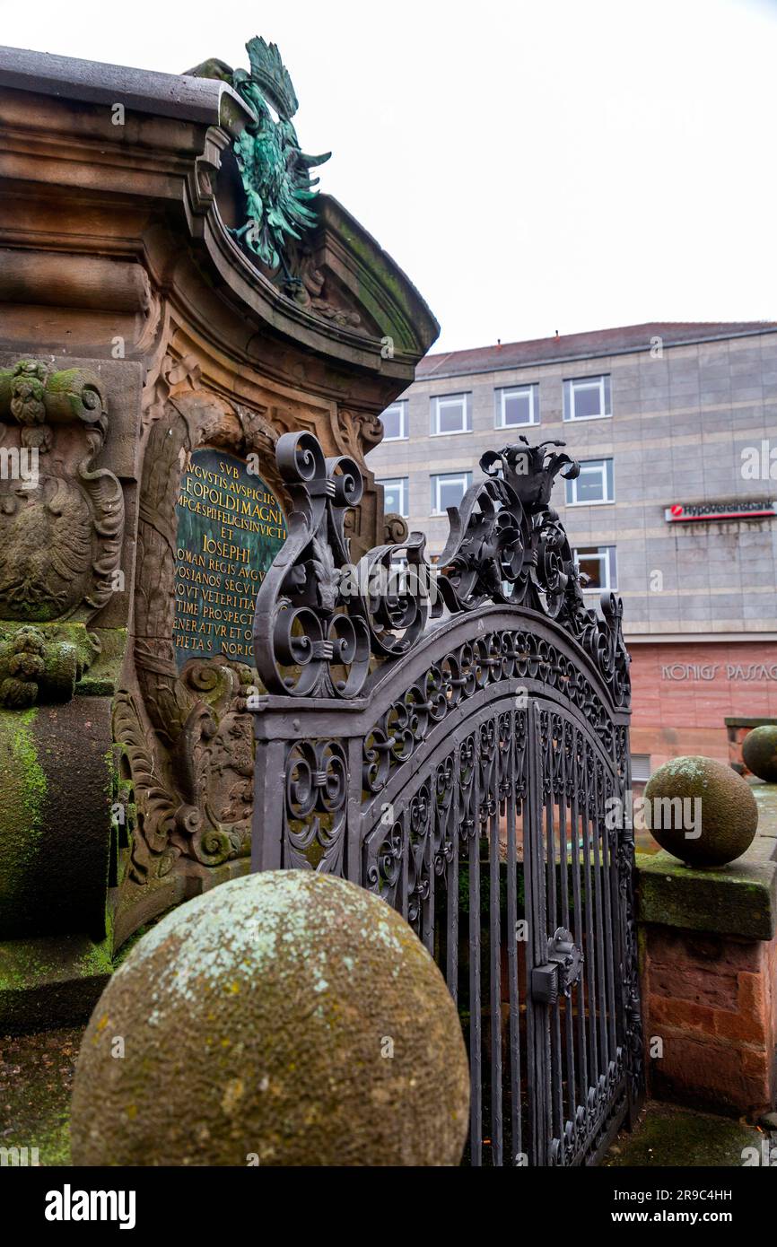 Nuremberg, Germany - DEC 28, 2021: Museums Bridge, Museumsbruecke in ...