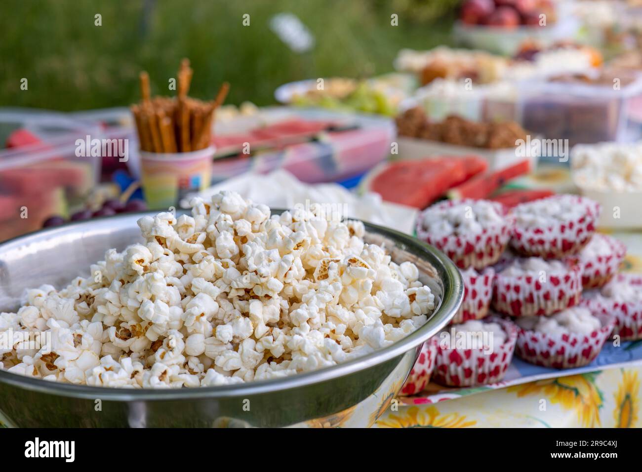 Enjoying picnic snack hi-res stock photography and images - Alamy