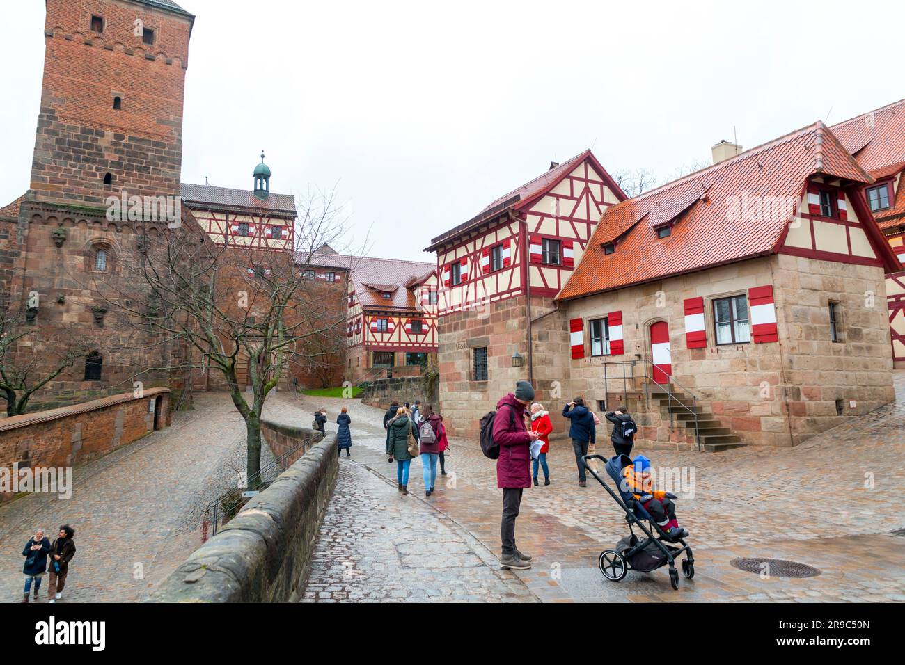 Nuremberg, Germany - DEC 28, 2021: Nuremberg Castle is a group of ...