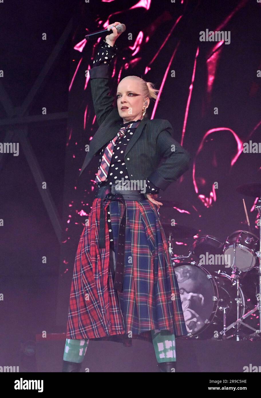 Franklin, USA. 25th June, 2023. Shirley Manson of the band Garbage in ...