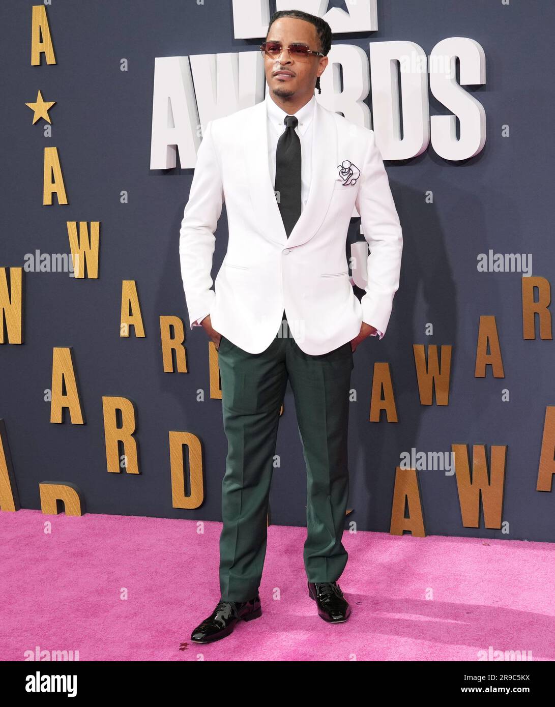 Los Angeles, USA. 25th June, 2023. T.I. arrives at the 2023 BET Awards ...