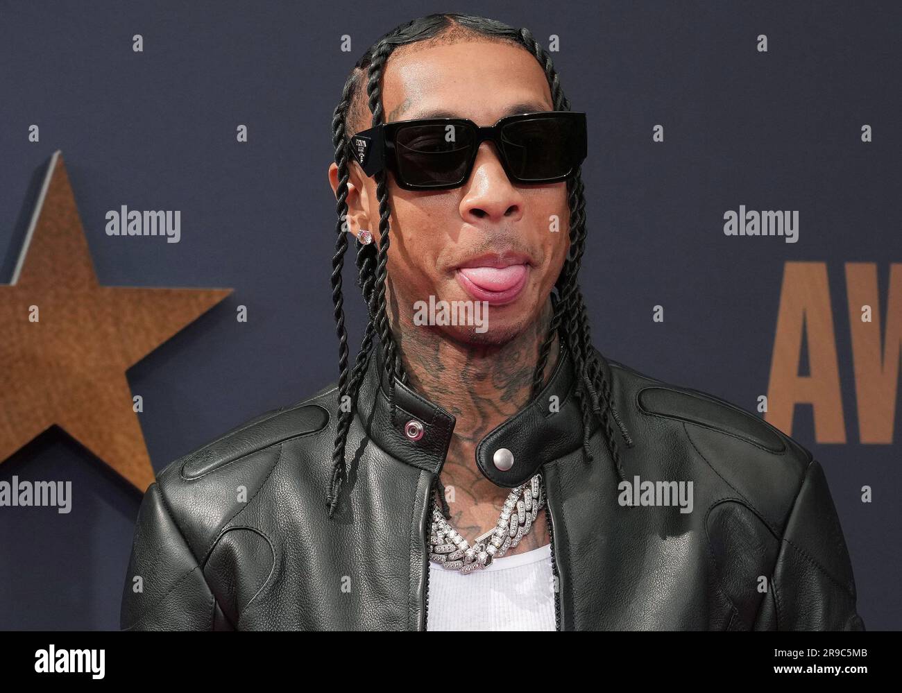 Los Angeles, USA. 25th June, 2023. Tyga arrives at the 2023 BET Awards ...