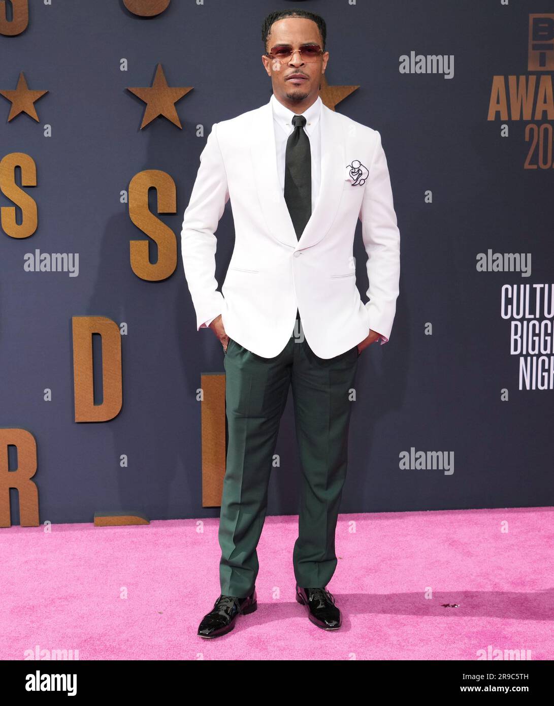 Los Angeles, USA. 25th June, 2023. T.I. arrives at the 2023 BET Awards ...
