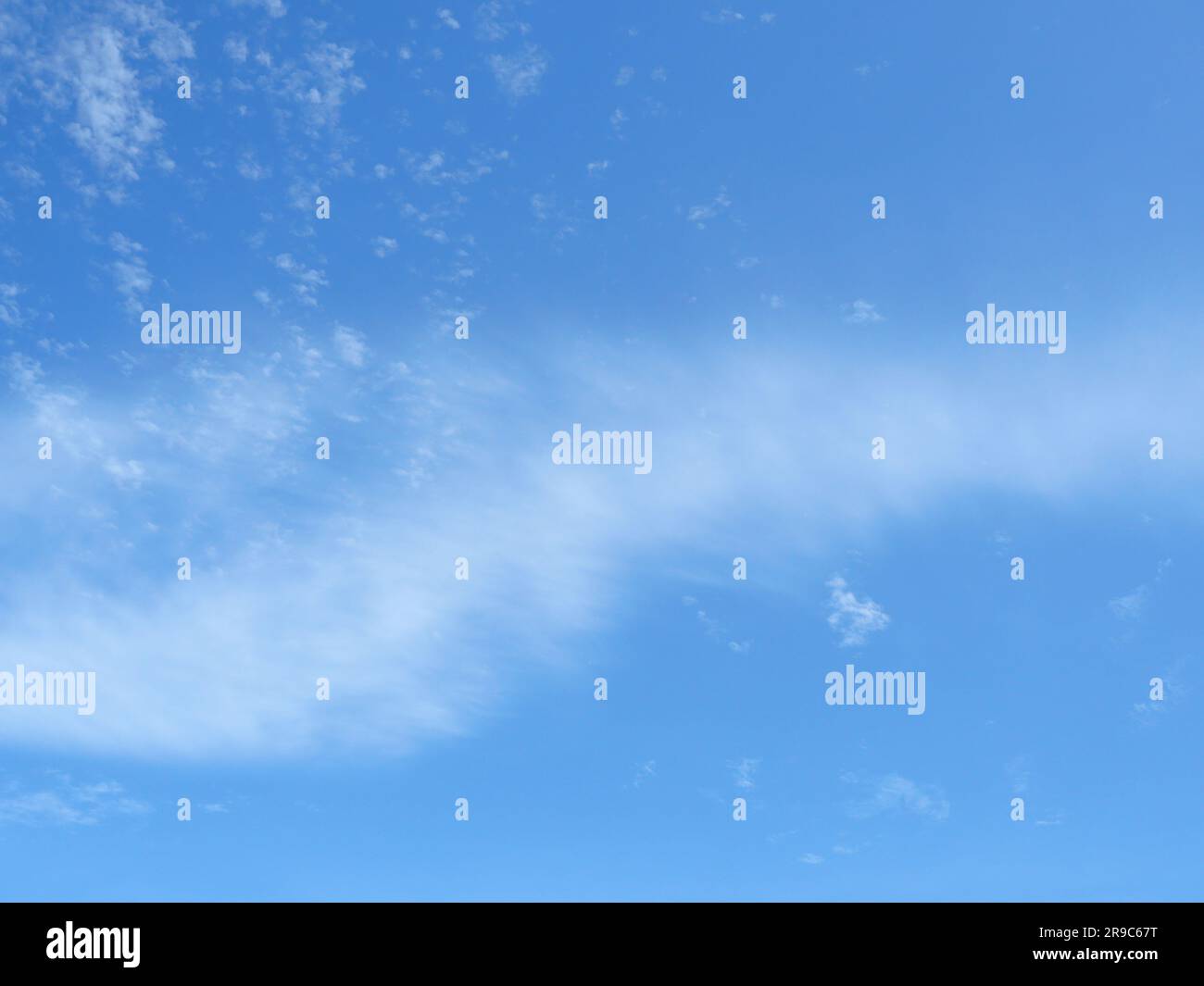 Altocumulus cloud on beautiful blue sky , Fluffy clouds formations at tropical zone Stock Photo ...
