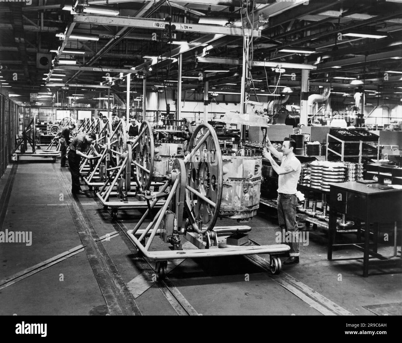 Indianapolis, Indiana: c. 1955 Workers at the Allison Transmission ...
