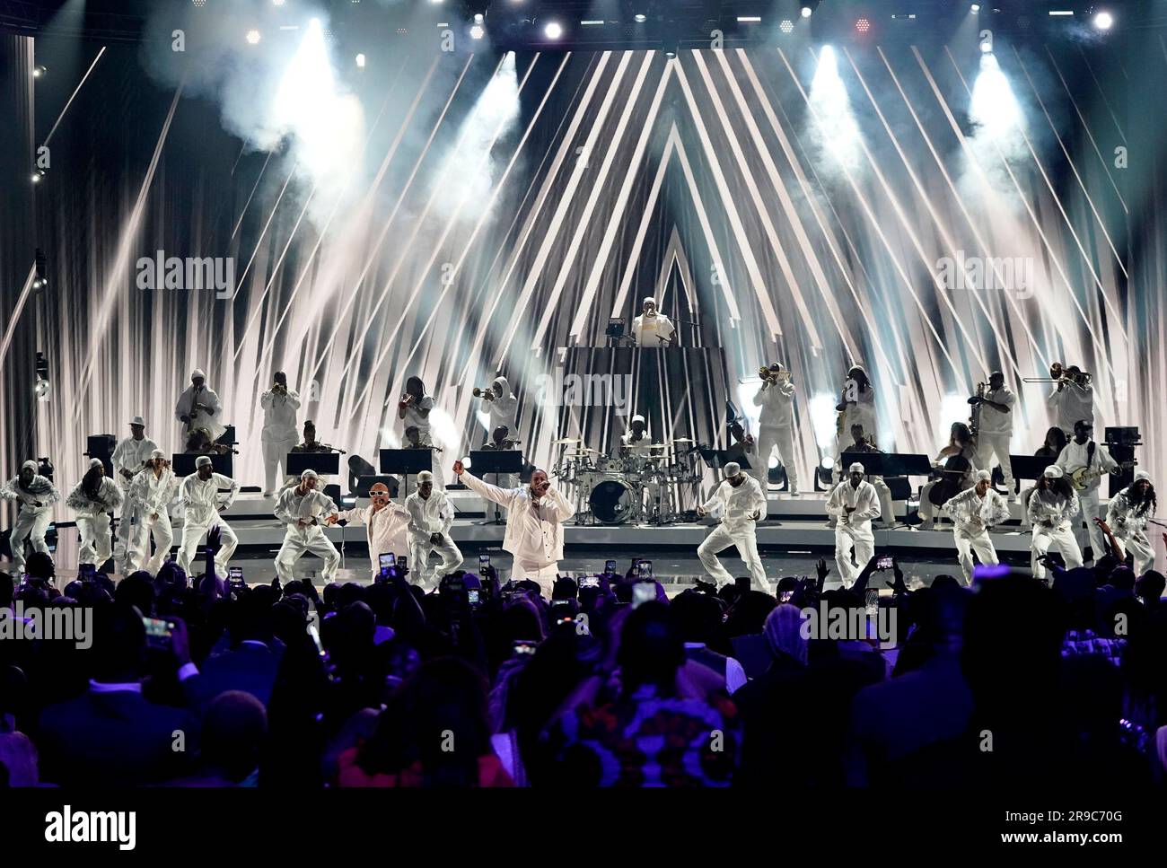 Spliff Star, left, and Busta Rhymes perform a medley at the BET Awards ... Spliff Star, left, and Busta Rhymes perform a medley at the BET Awards ...