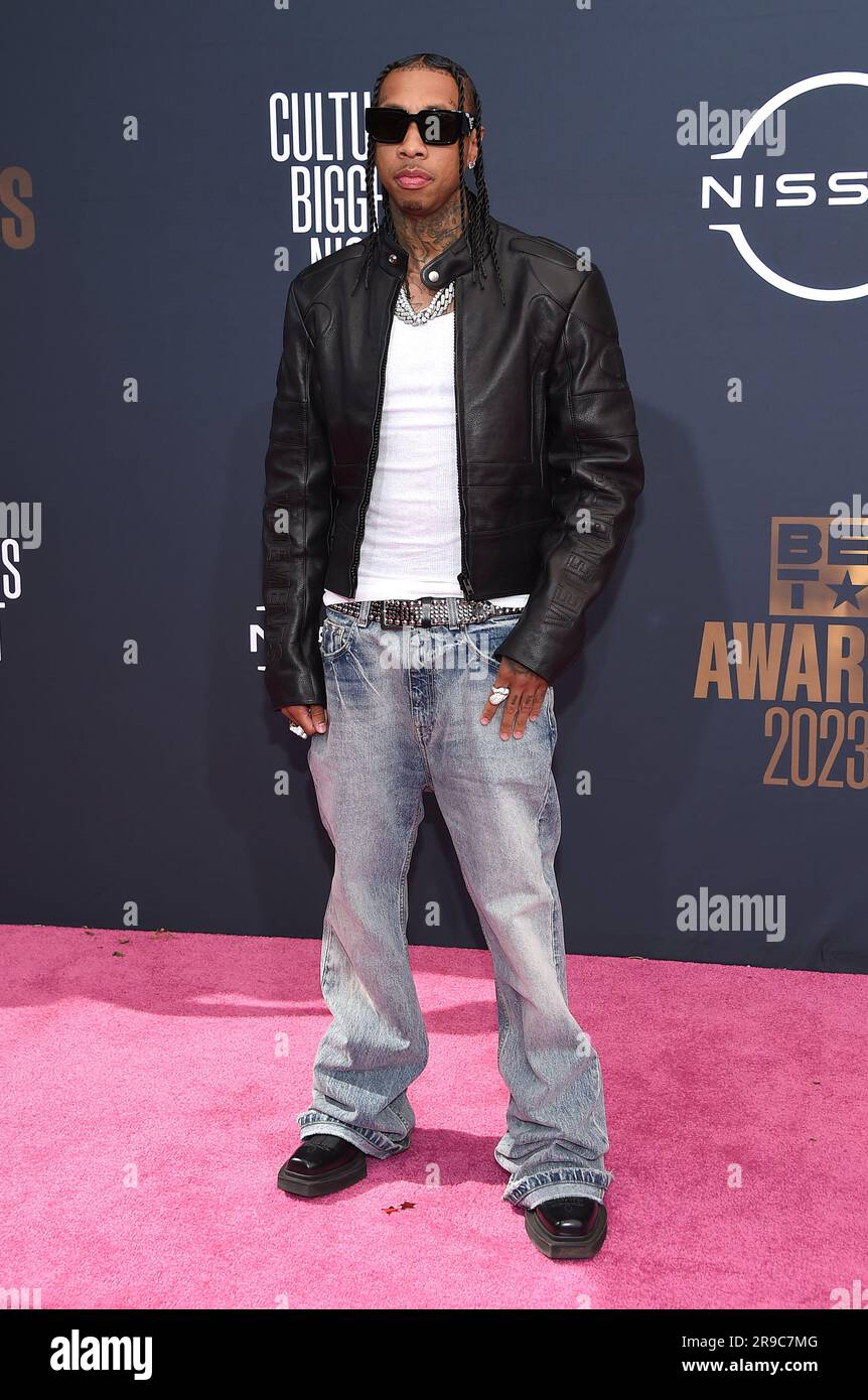 Los Angeles, USA. 25th June, 2023. Tyga arriving at the BET Awards 2023 ...