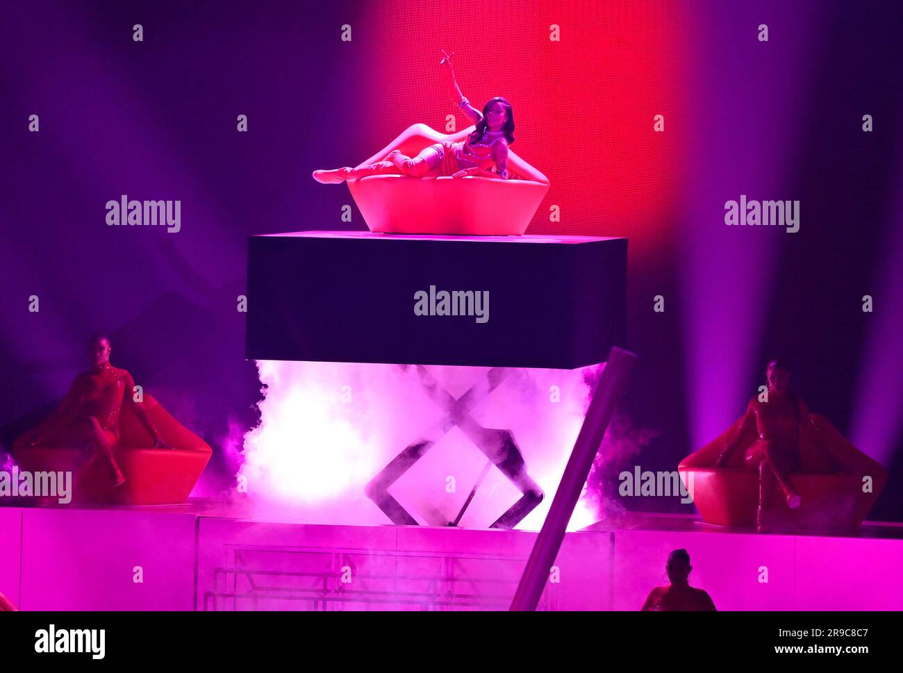 Los Angeles, United States. 25th June, 2023. GloRilla performs onstage ...