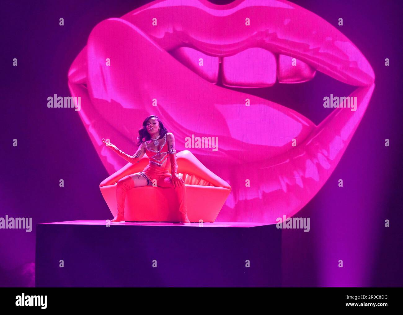 Los Angeles, United States. 25th June, 2023. GloRilla performs onstage ...