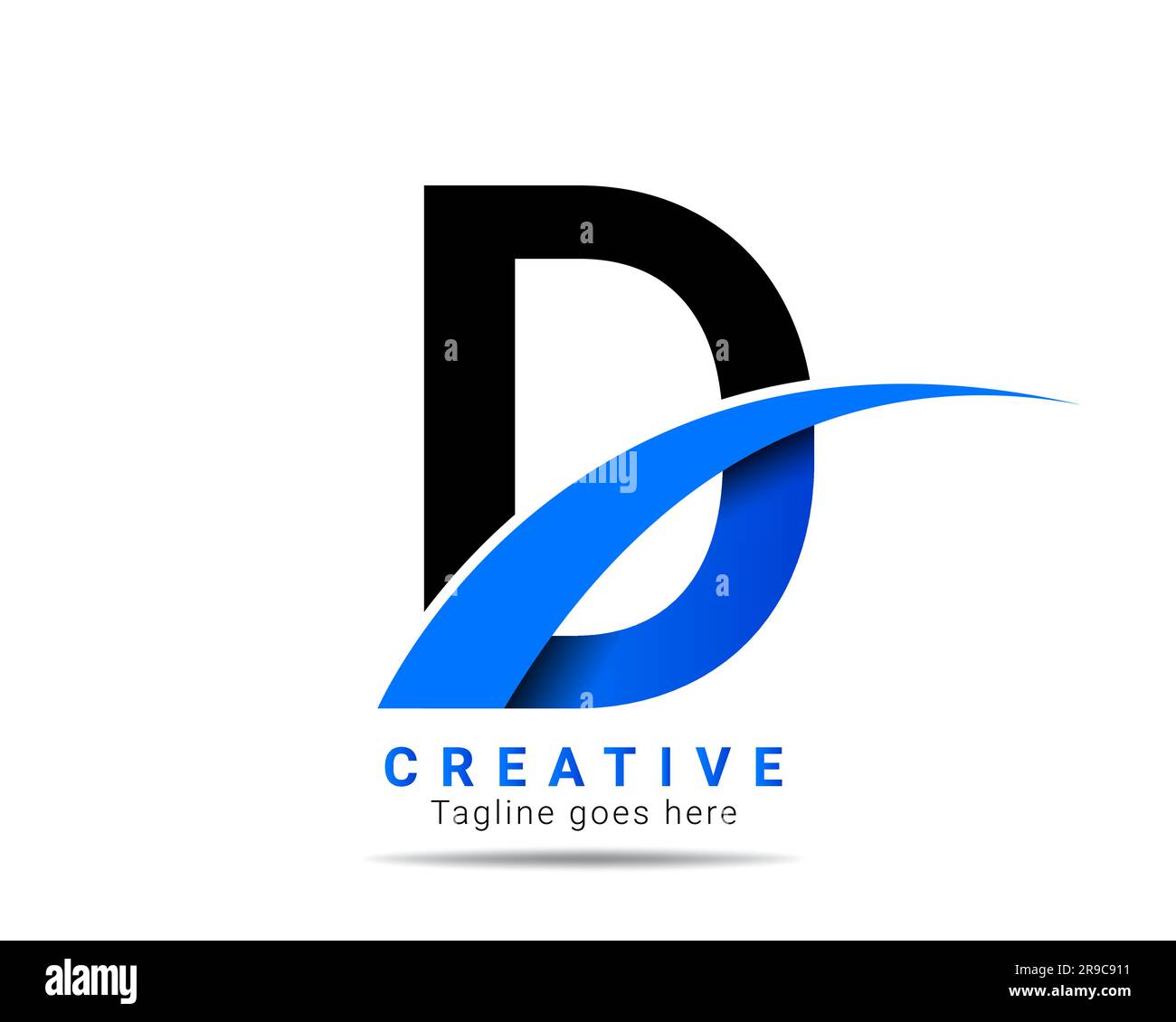 Three d logo Stock Vector Images - Alamy