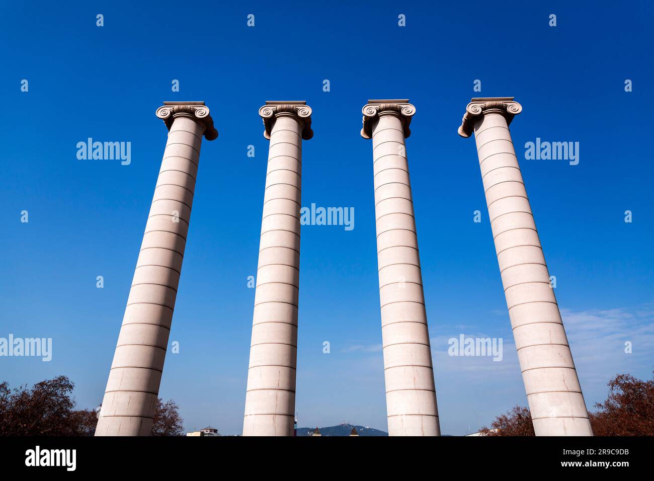 Columns at the Placa d'Espanya is one of Barcelona's most important ...
