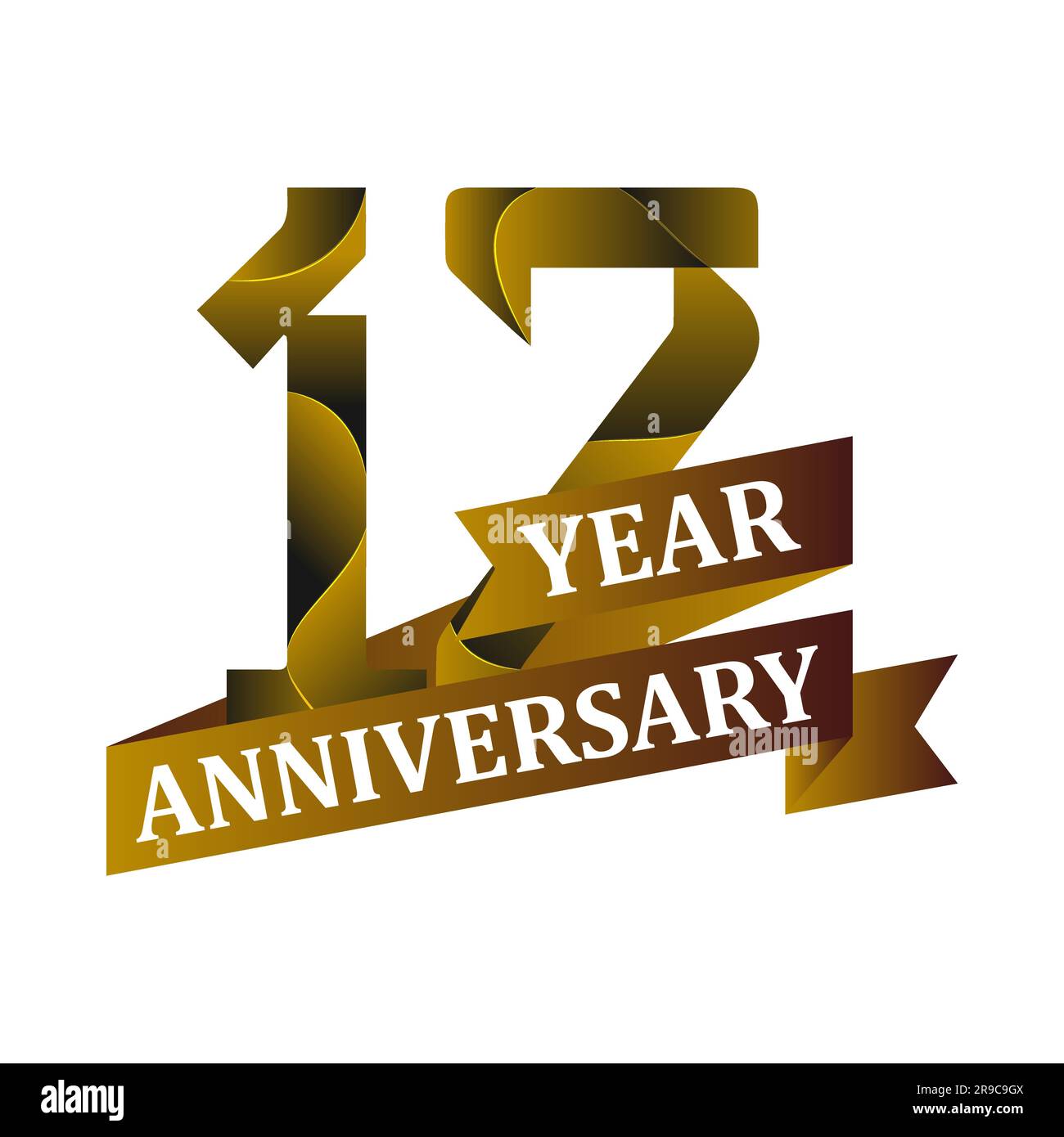 12th wedding day Stock Vector Images - Alamy