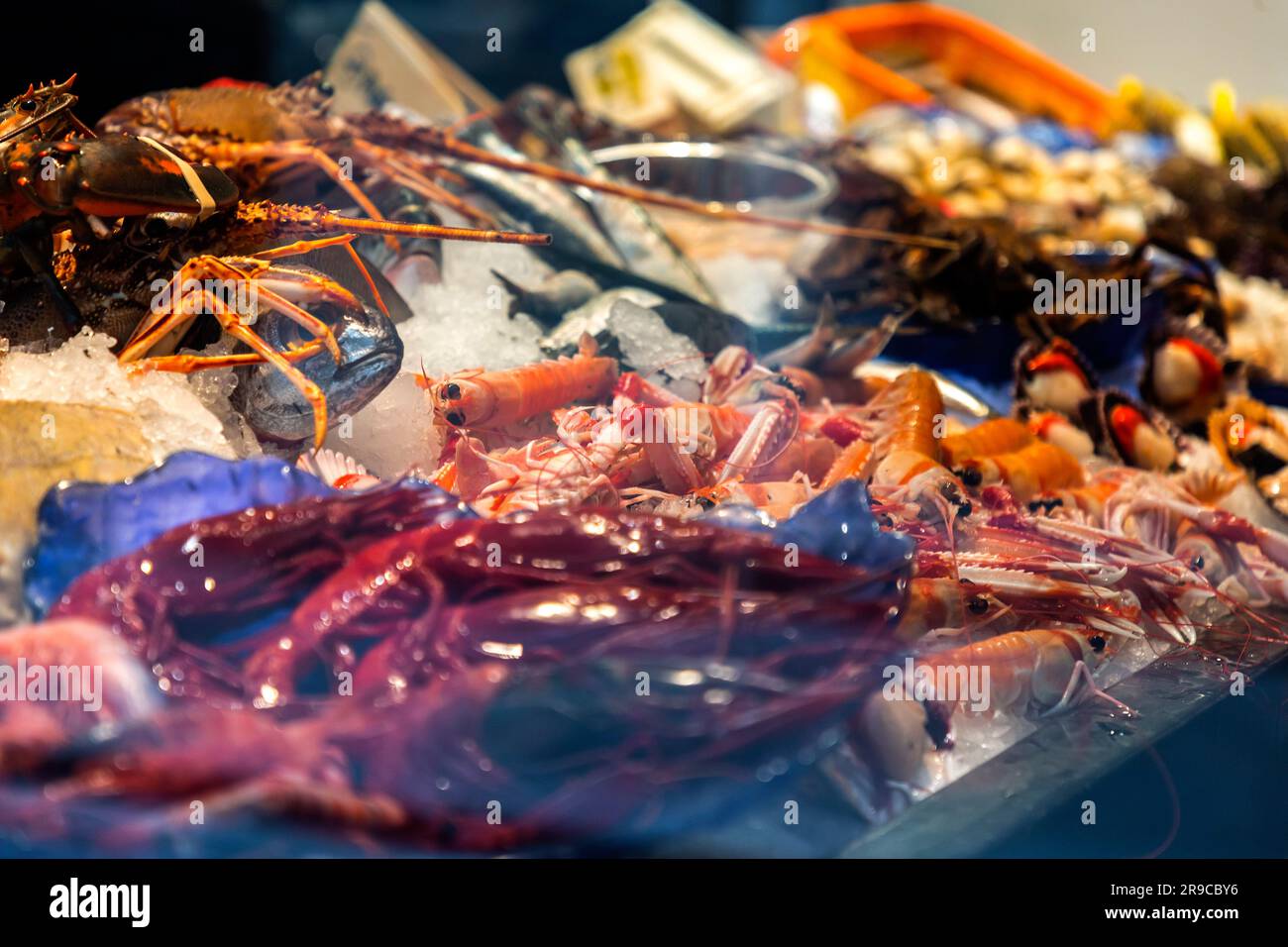 Seafood deli shop in hi-res stock photography and images - Alamy
