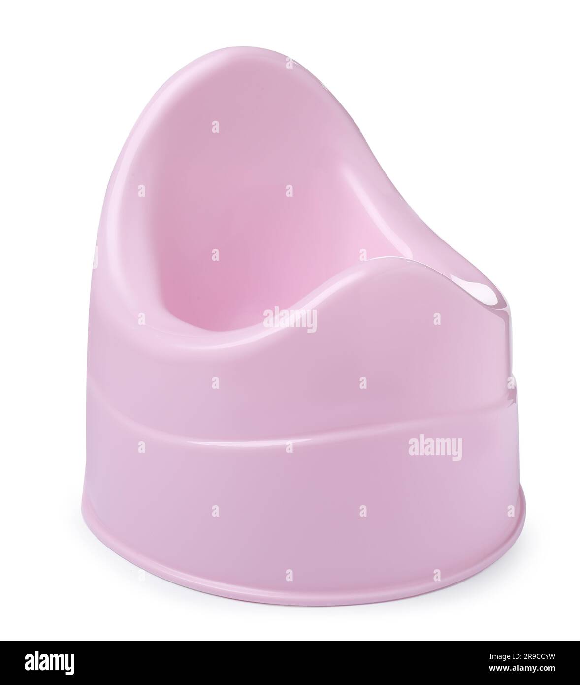 Pink baby potty isolated on white. Toilet training Stock Photo - Alamy