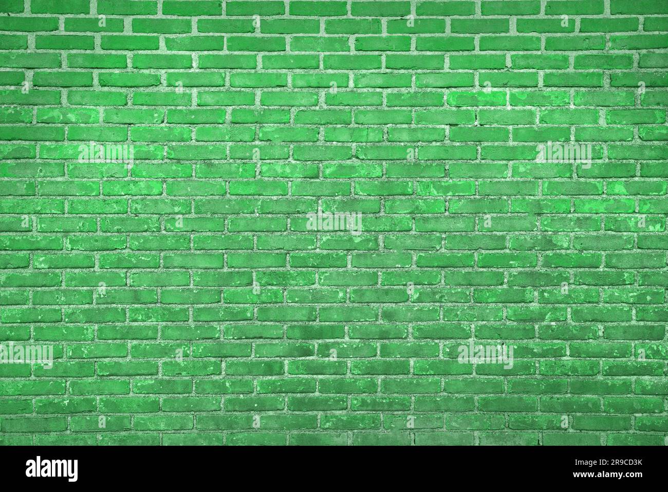 Texture of light green brick wall as background Stock Photo - Alamy