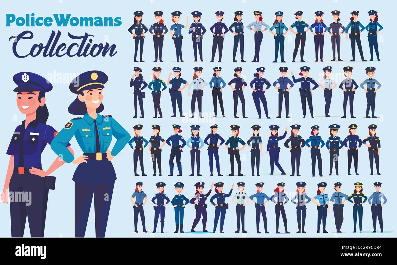 Police girls Stock Vector Images - Alamy