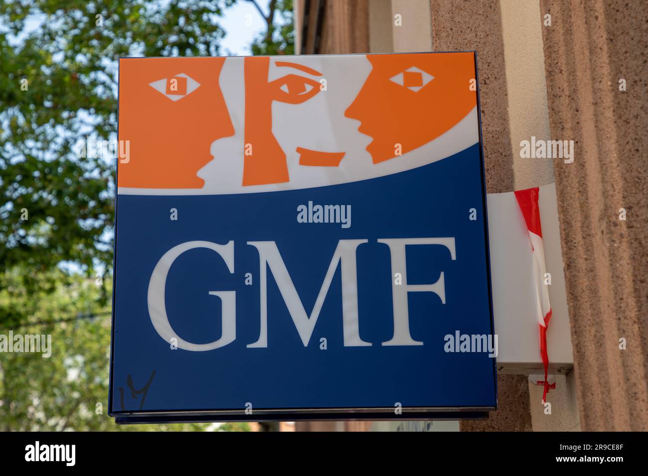annecy , France - 06 16 2023 : GMF logo brand and text sign chain ...