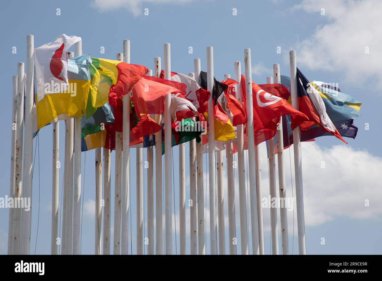 many country flags Stock Photo - Alamy