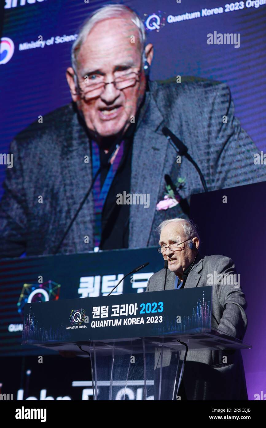 26th June, 2023. Int'l event on quantum ecosystem innovations John Clauser, co-winner of the ...