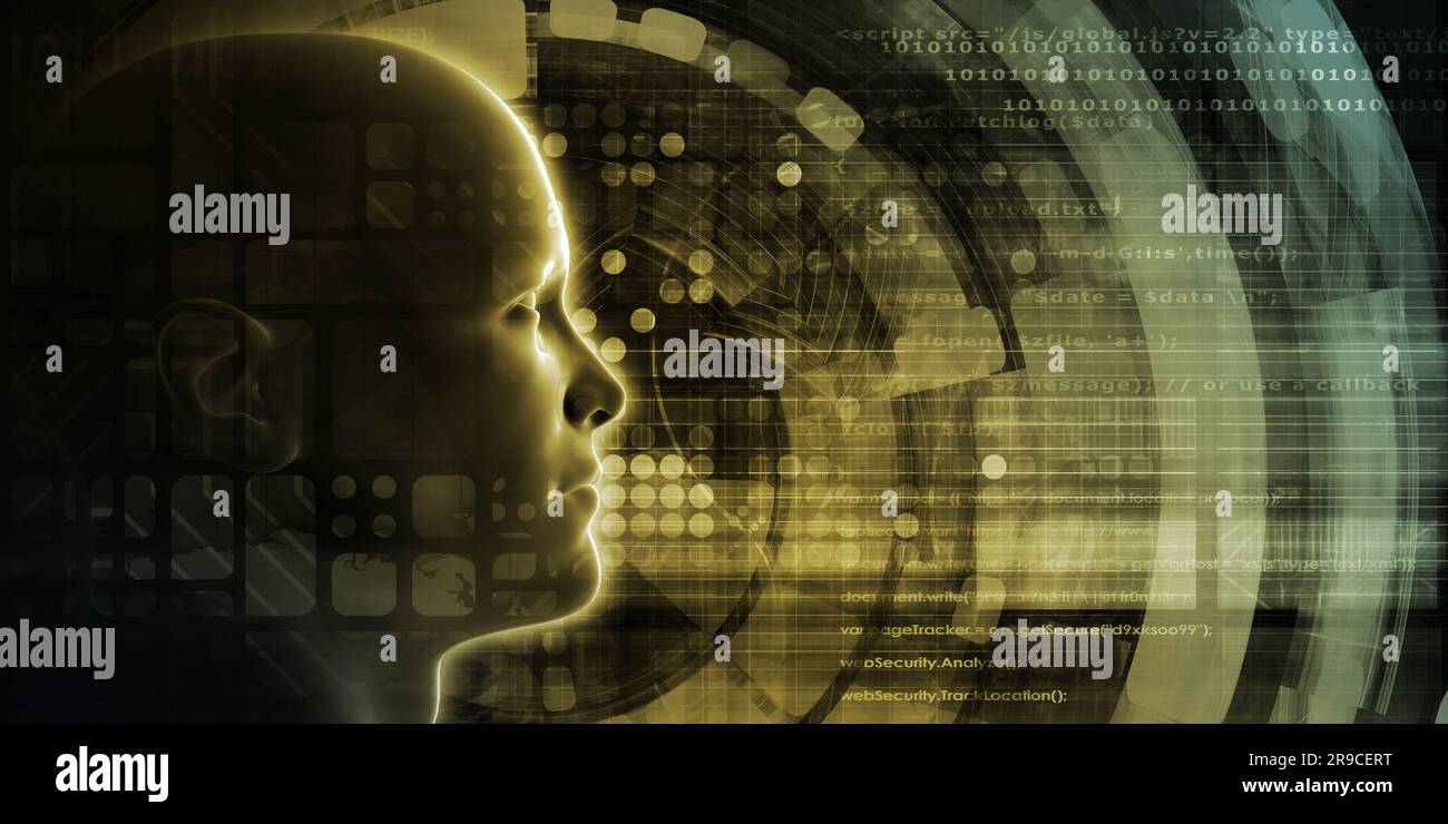 Electronic Engineering and Robotic Circuitry Background Art Stock Photo ...