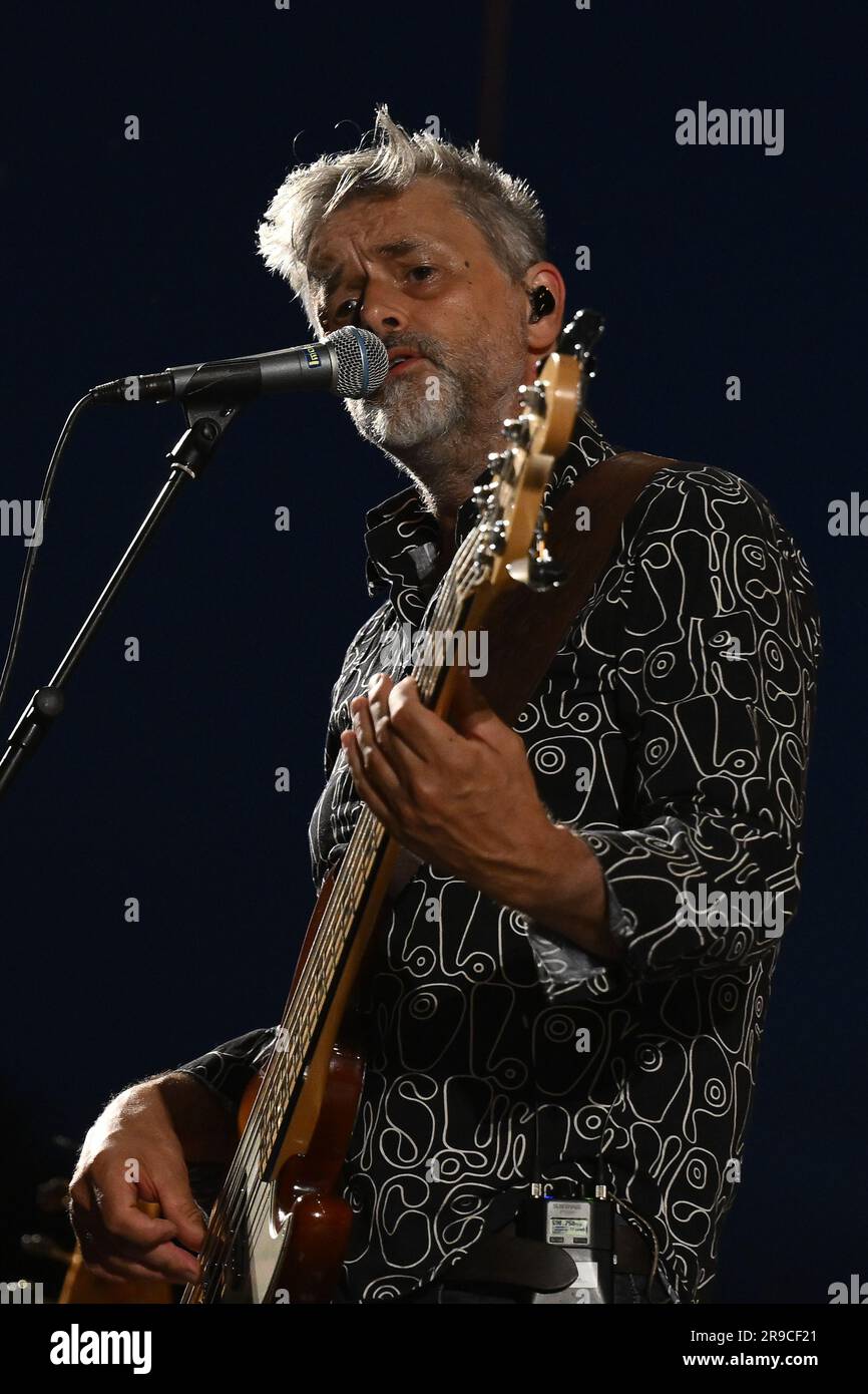 Rome, Italy. 25th June, 2023. Phil Williams during the tour Tony Hadley ...