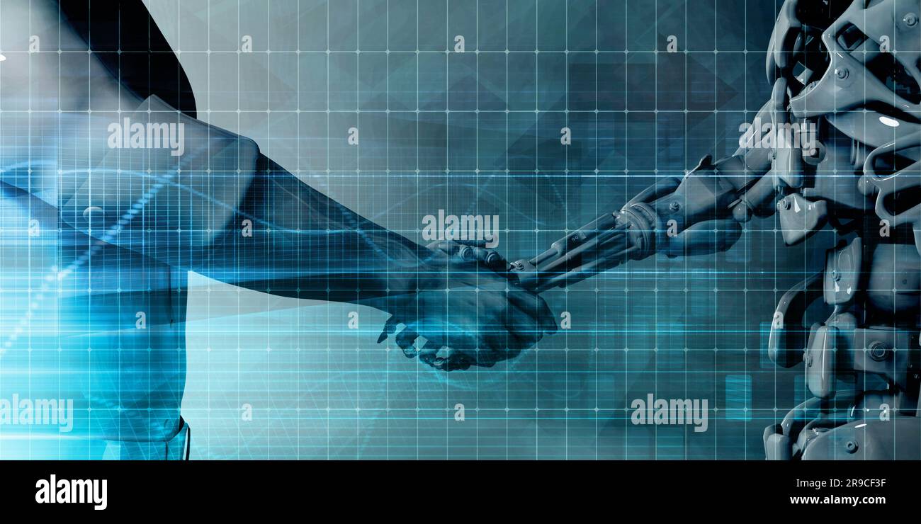 Integration with Technology as a Art Concept Stock Photo - Alamy