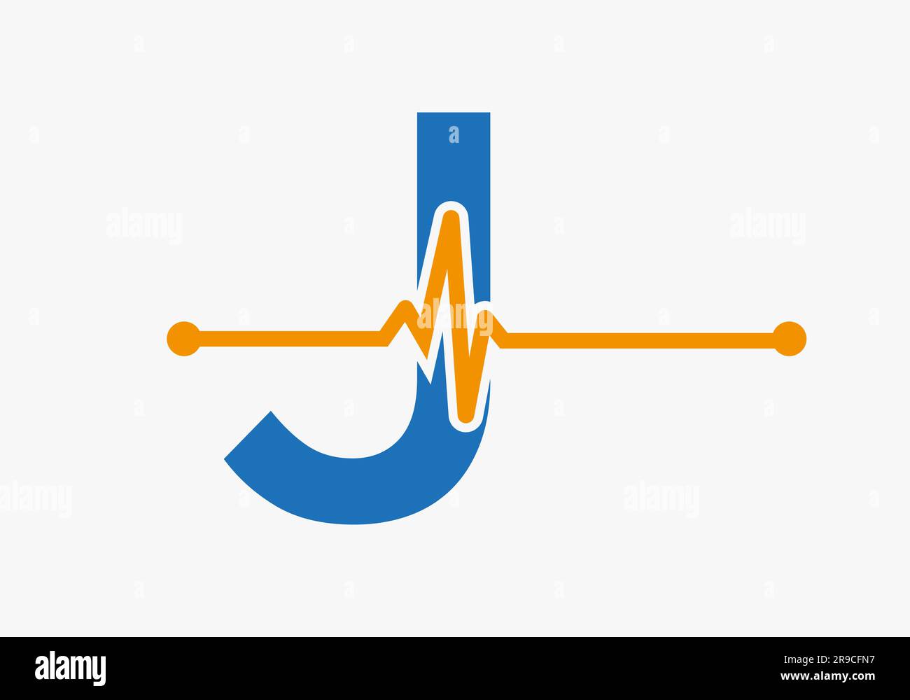 Letter J Heartbeat Logo For Medical or Health Symbol. Medical Logo ...