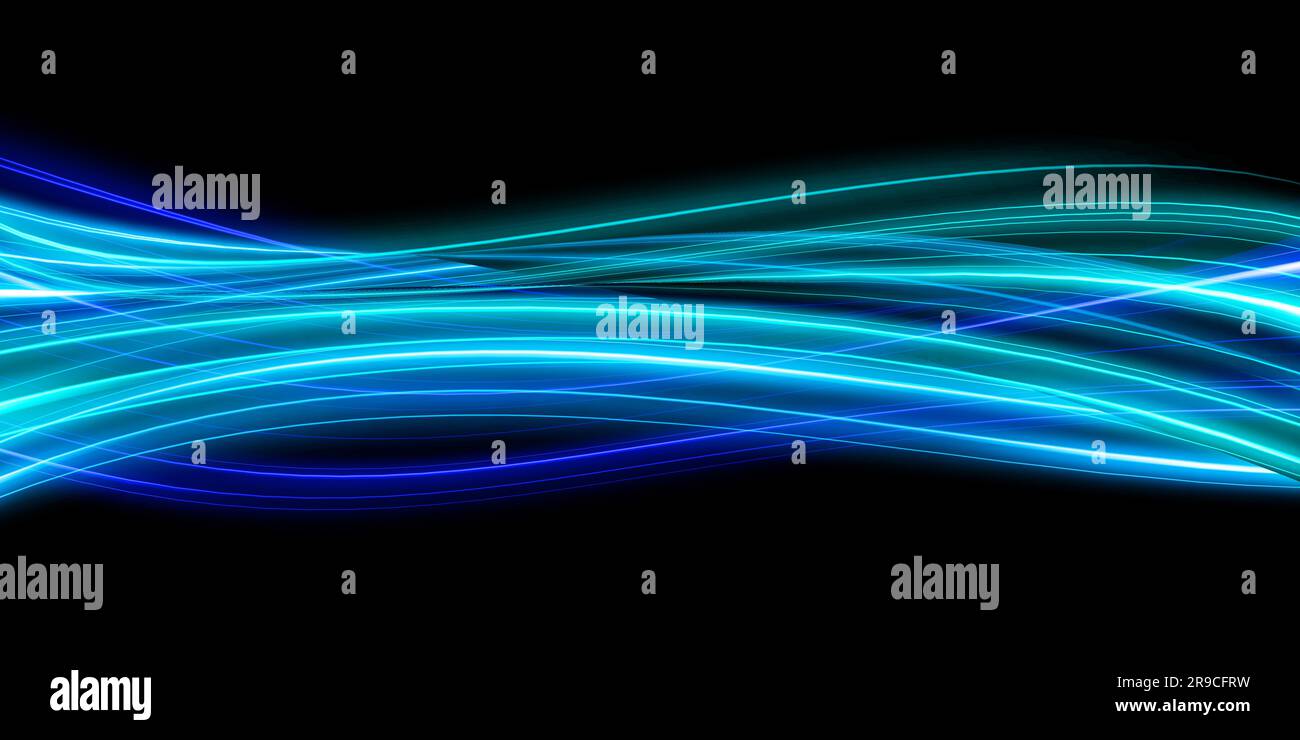 Futuristic Digital Network with Data Communication Art Stock Photo - Alamy