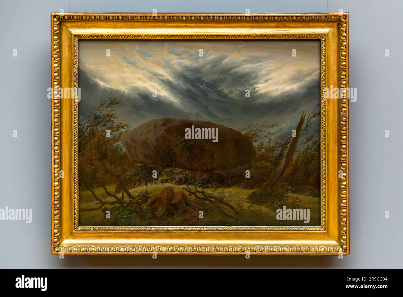 Hune Grave in Autumn, 1820, Caspar David Friedrich, German painter of ...