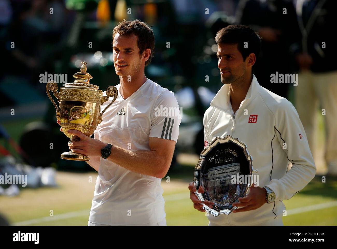 File photo dated 07-07-2013 of Great Britain's Andy Murray (left) with ...