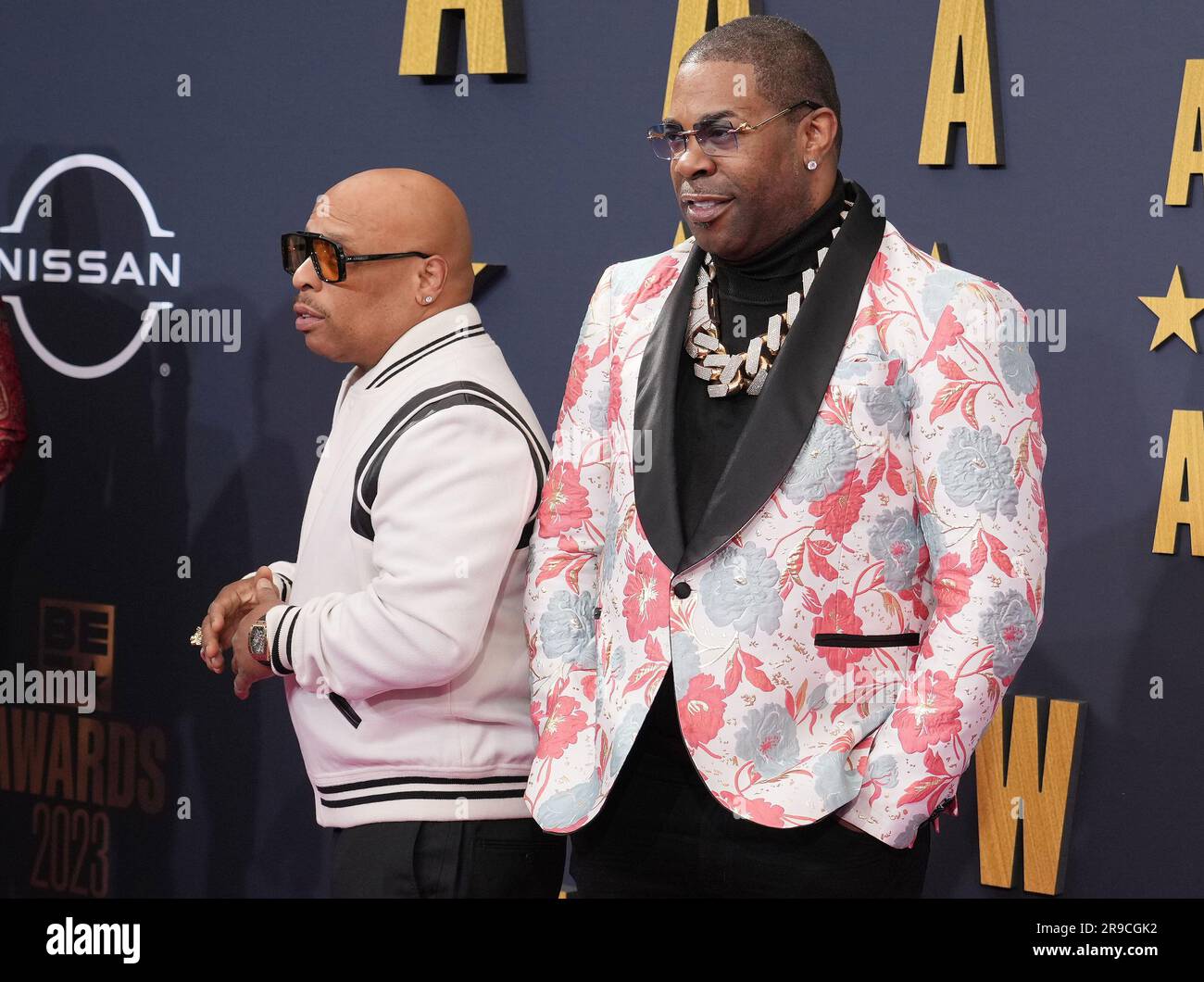 Los Angeles, USA. 25th June, 2023. (L-R) Spliff Star and Busta Rhymes ...