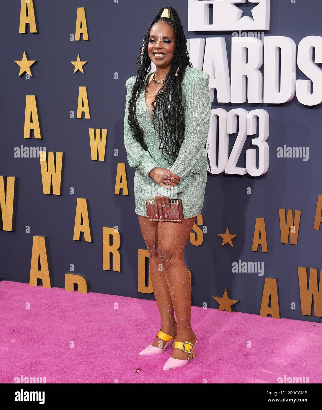 Los Angeles, USA. 25th June, 2023. Rah Digga arrives at the 2023 BET ...