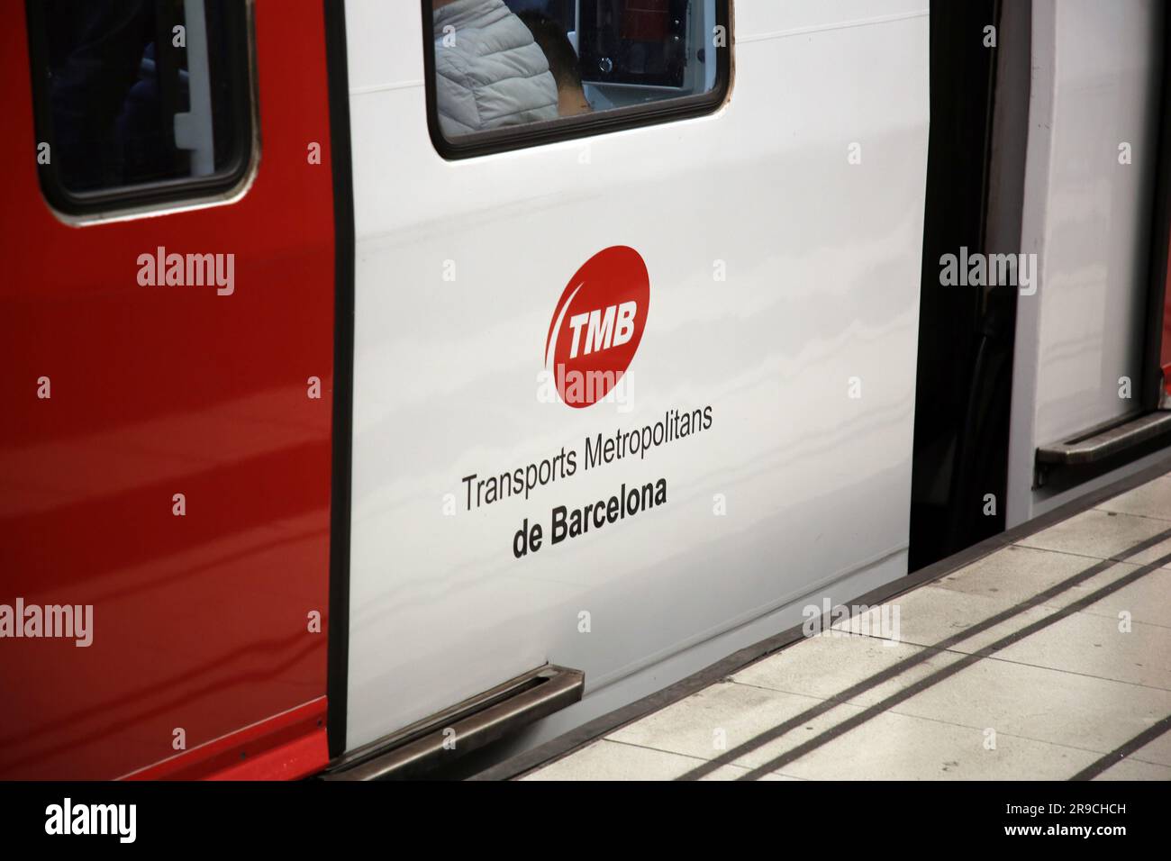 Barcelona, Spain - FEB 13, 2022: : Inside of La Sagrera station of ...