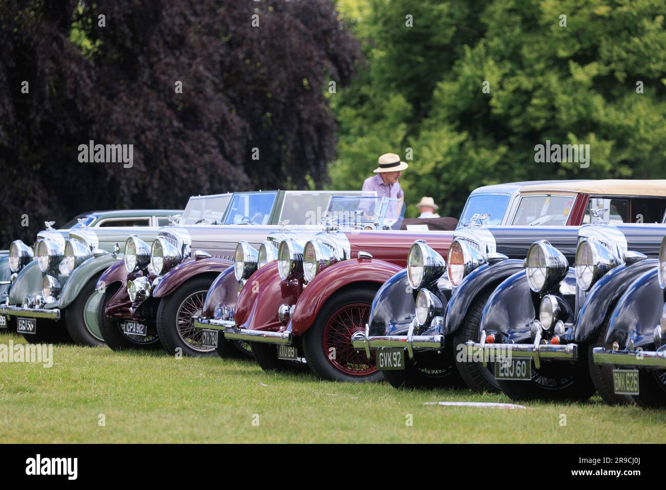 Annual Rally & Concours d'Elegance of Rolls-Royce and Bentley cars held ...