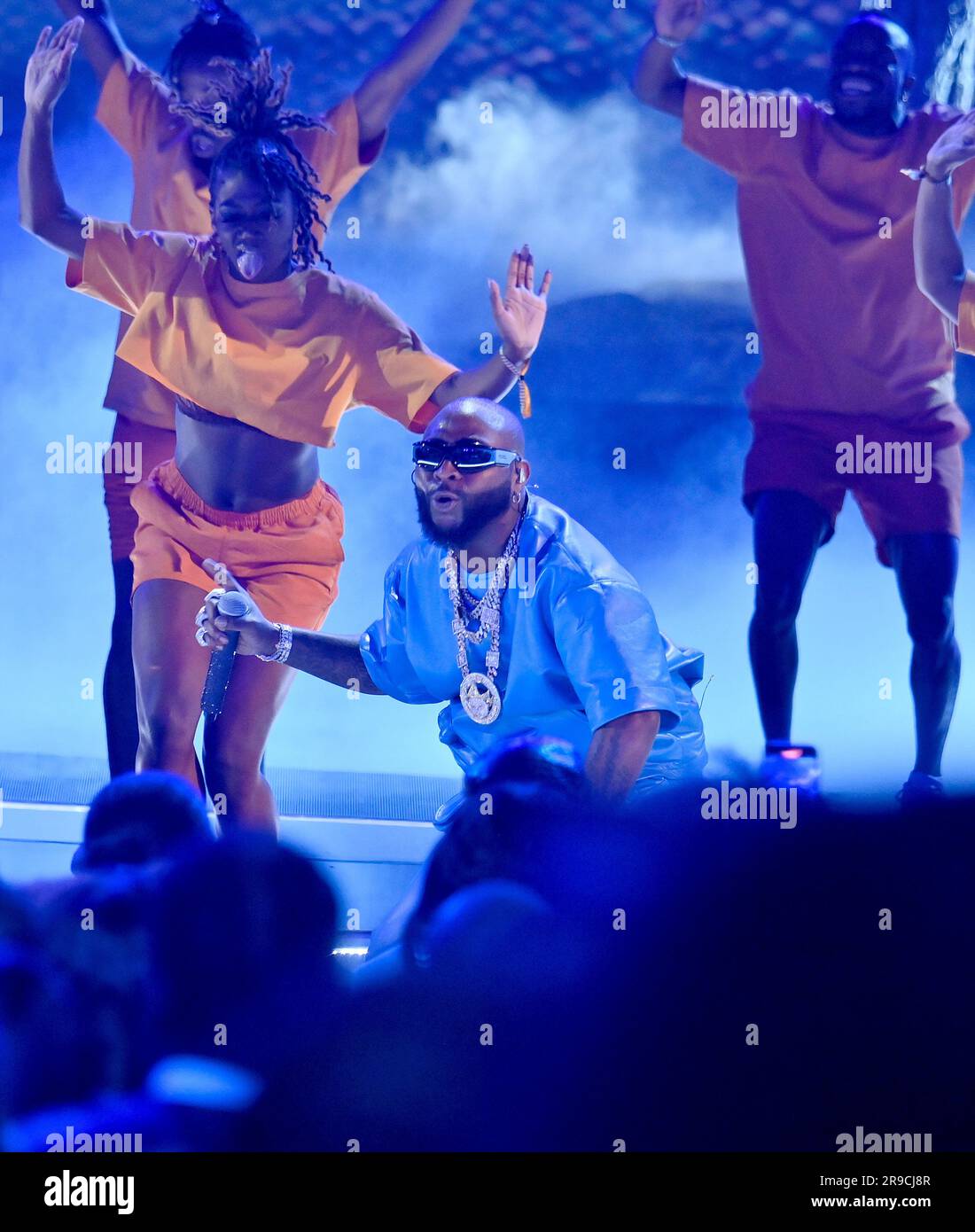 Los Angeles, United States. 25th June, 2023. Davido performs onstage ...