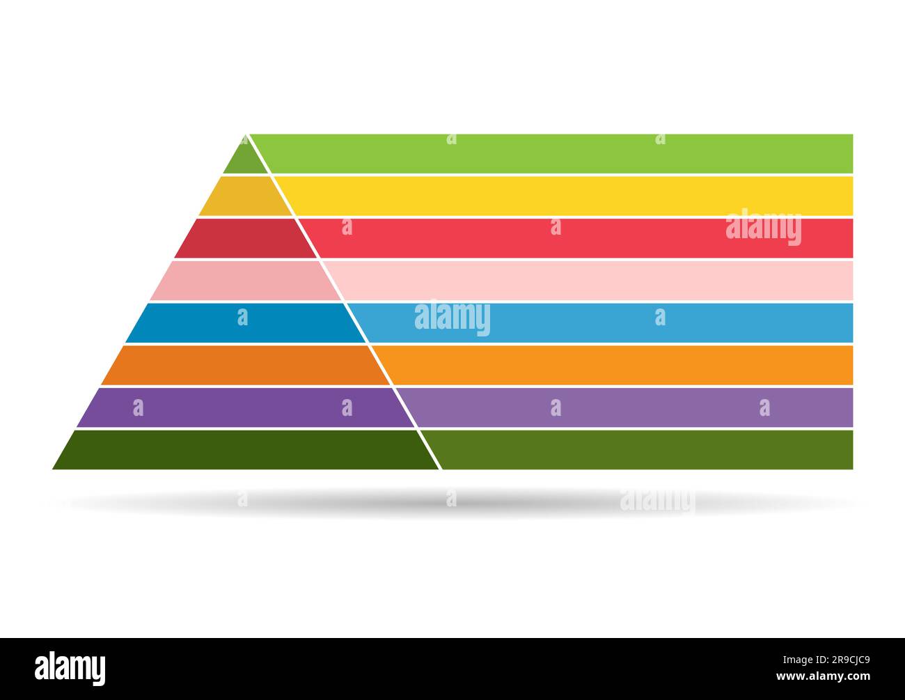 Pyramid infographic chart layout shadow, info modern concept step ...