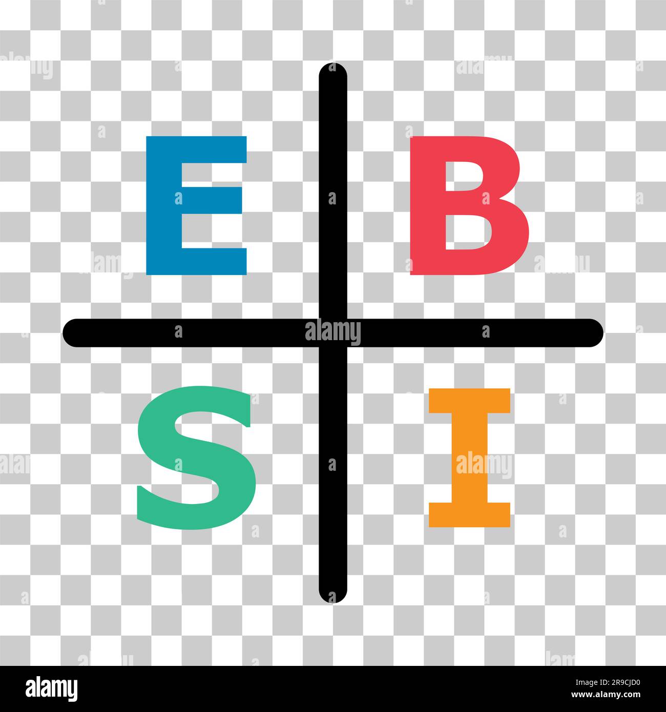 Cash flow quadrant icon, business plan investor manager vector ...