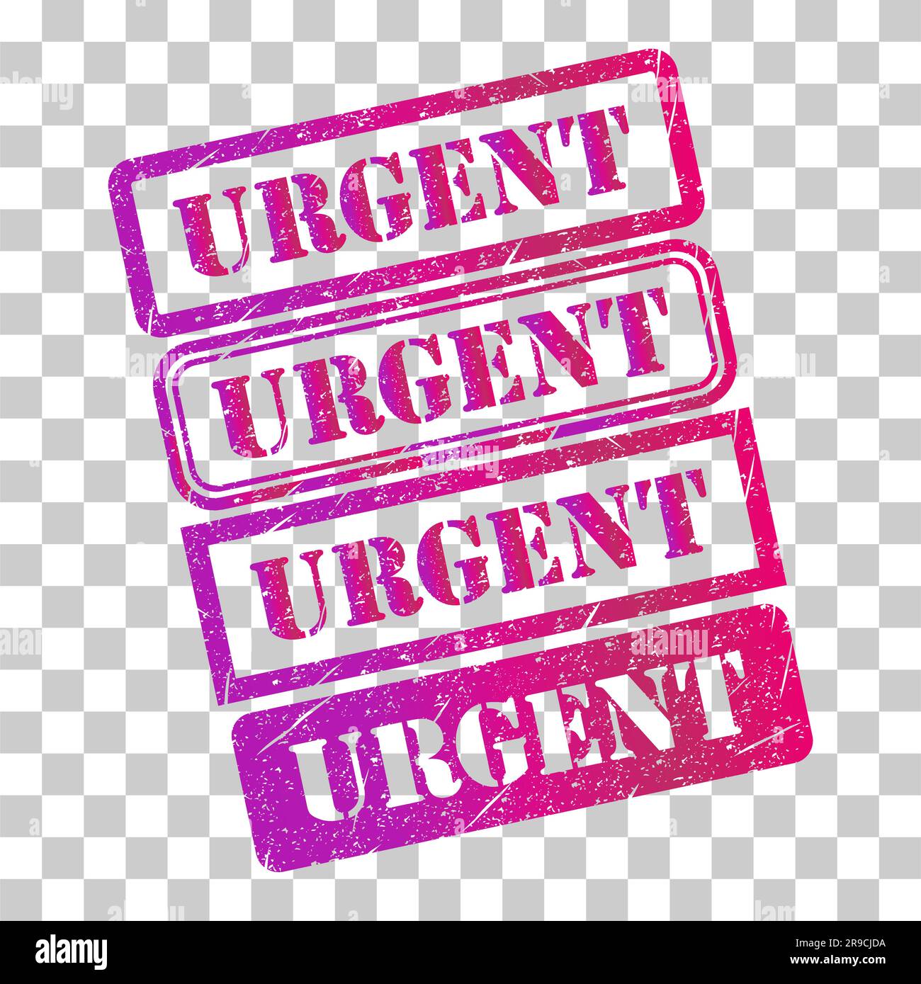 Set of Urgent stamp symbol, label sticker sign button, text banner ...