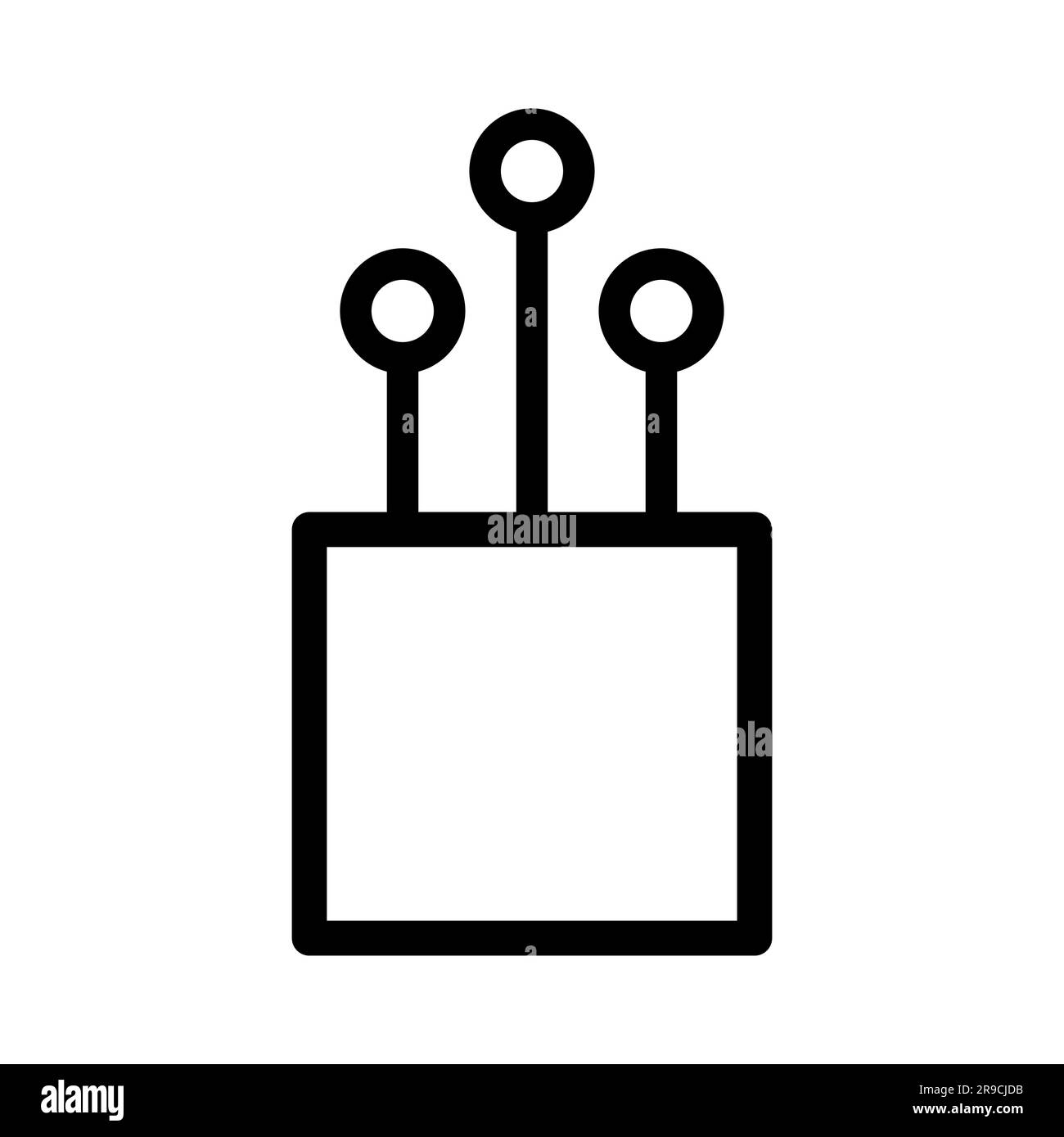 Optical cable icon, technology information wire web network, digital ...