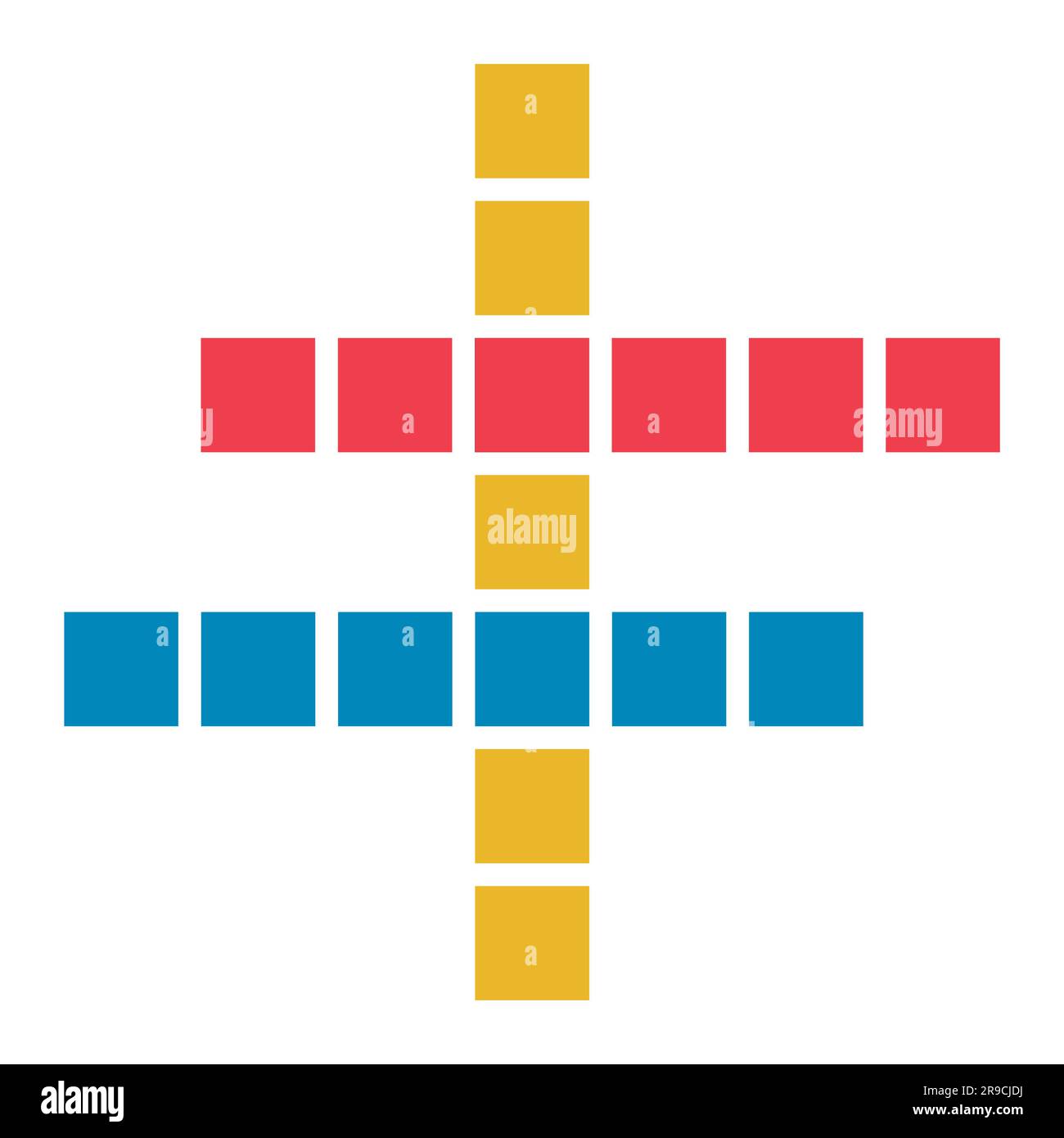 Crossword concept icon, cross word graphic symbol, web flat vector ...