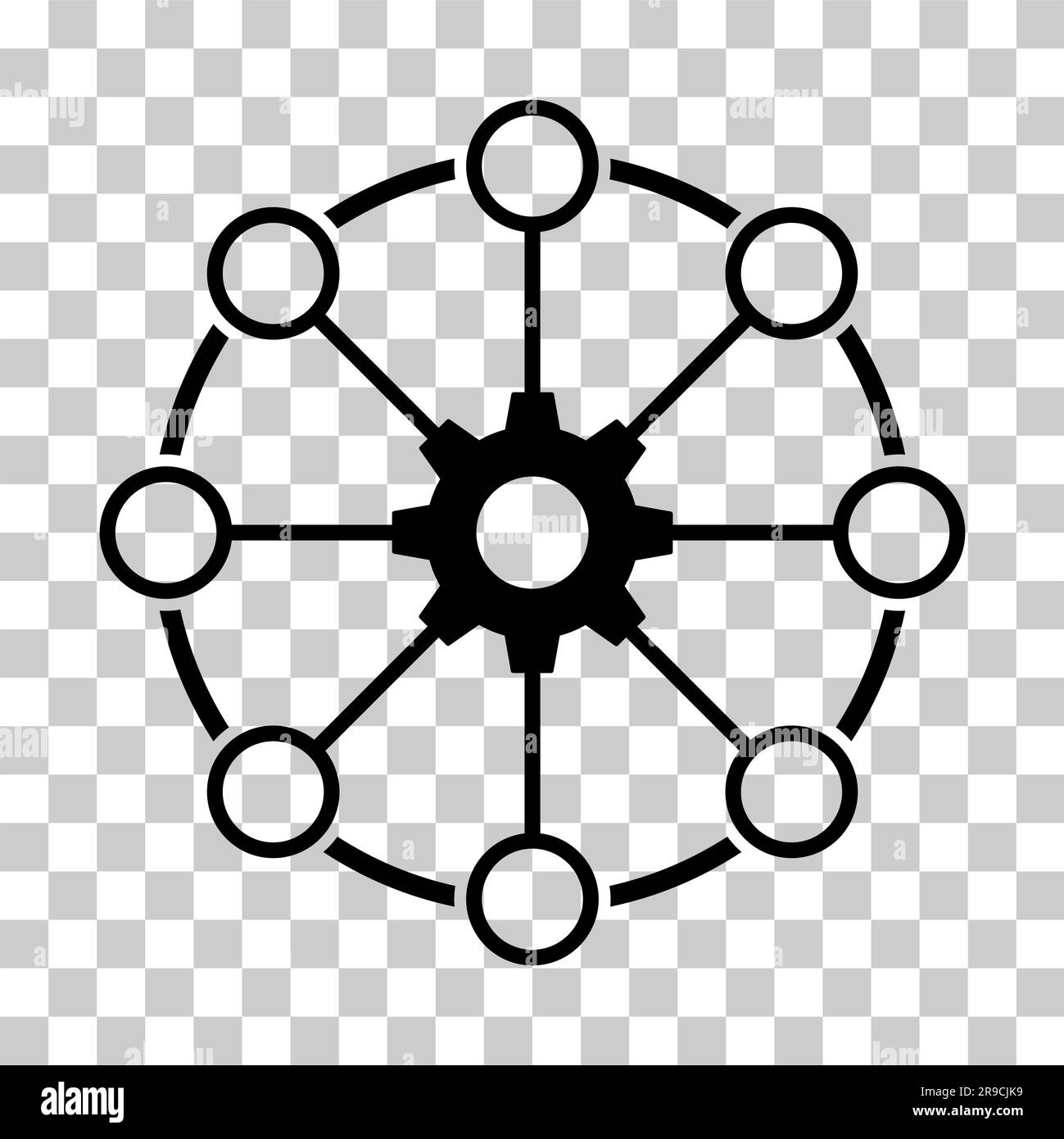 Multichannel digital design icon, omnichannel flat web symbol, internet ...